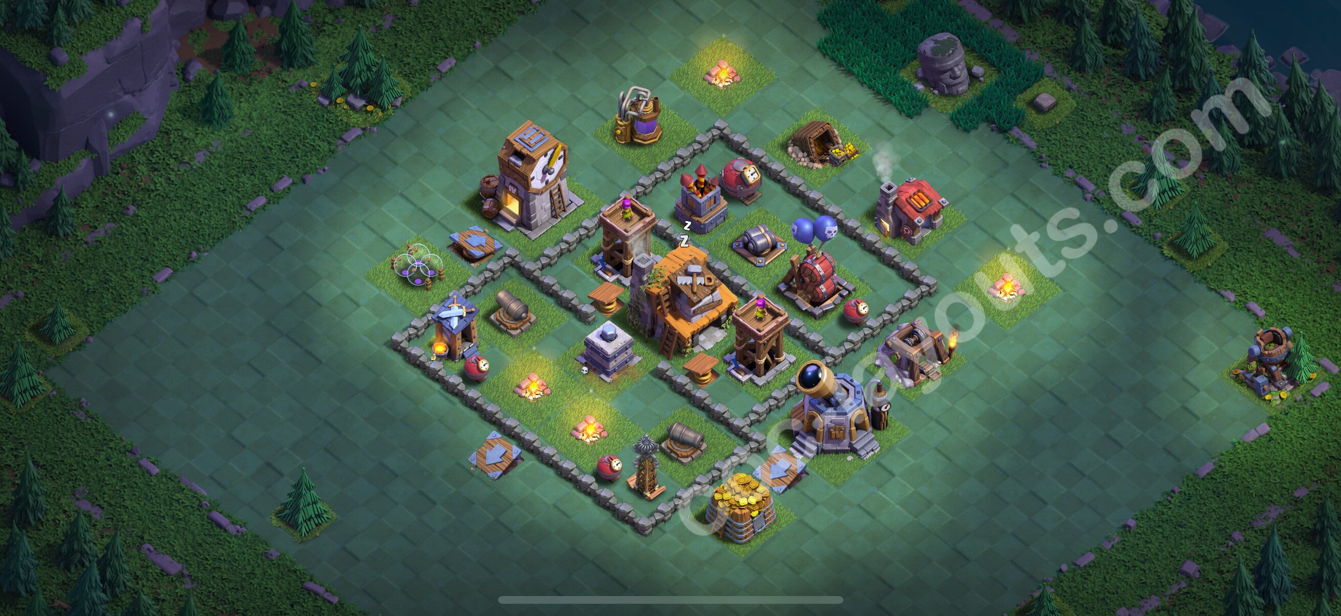 Diseño al Maximo Taller del Constructor 4 Copiar - Full COC Clash of ...