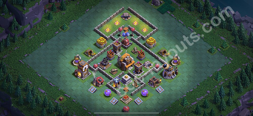 Melhor Layout CV5 Base do Construtor com link - COC Clash of Clans 2023 ...