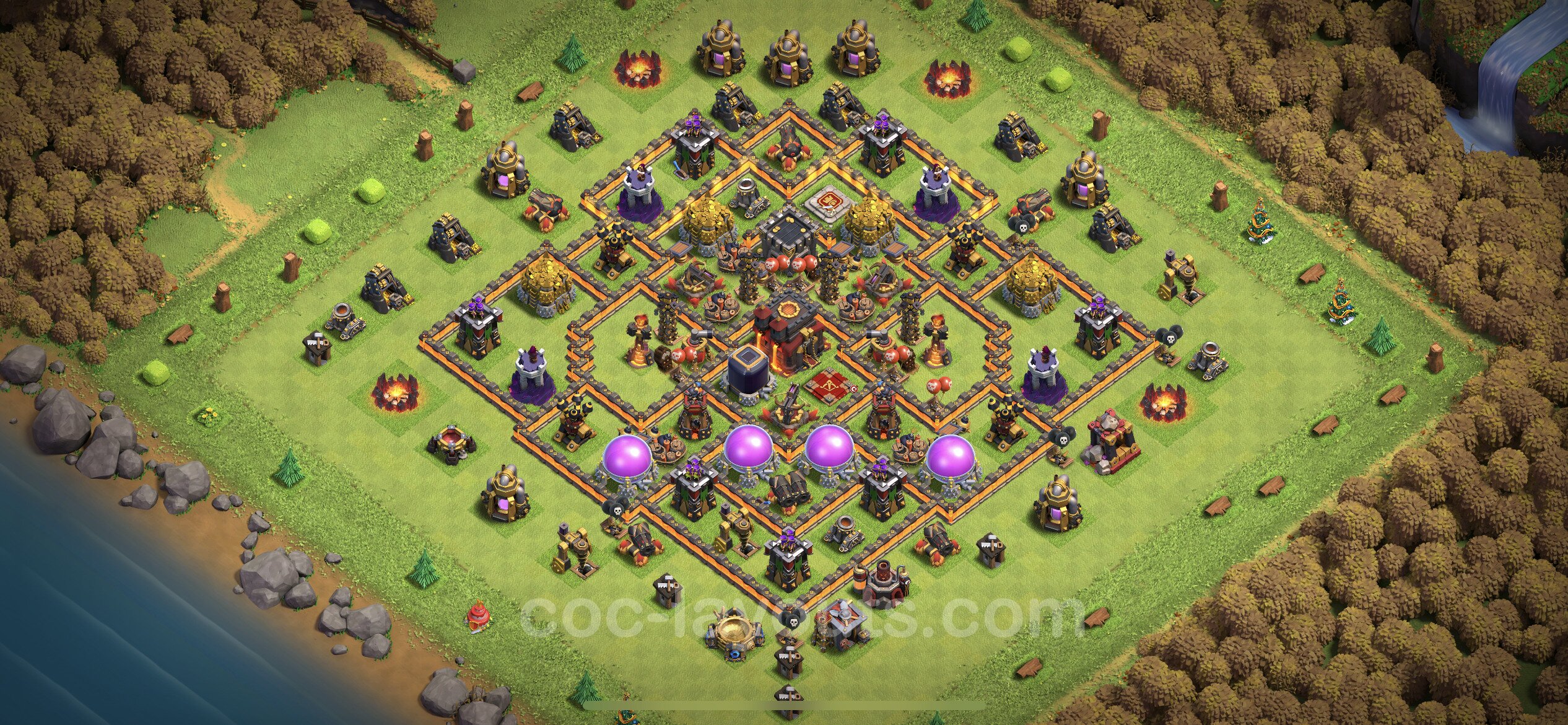 Die Anti 3 Sterne Base Rathaus Level 10 Link Hybrid COC Clash Of Die Anti 3 Sterne Base Rathaus Level 10 Link Hybrid COC Clash Of