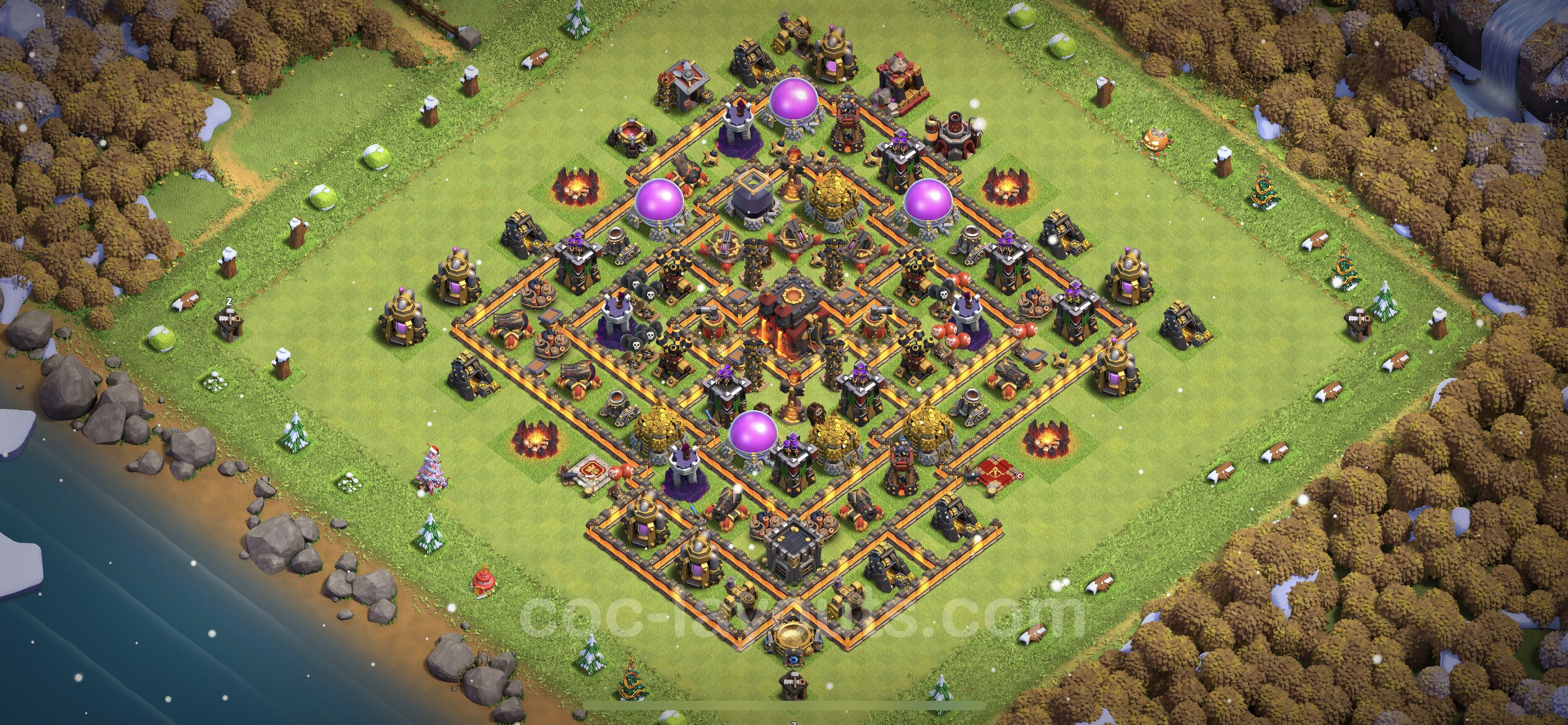 Best Anti 3 Stars Base TH10 With Link Anti Air Dragon Town Hall Best Anti 3 Stars Base TH10 With Link Anti Air Dragon Town Hall