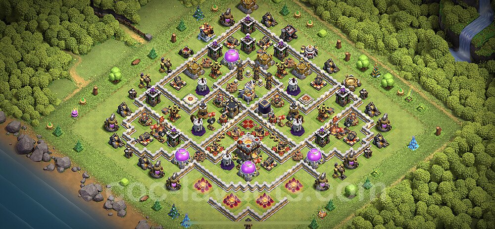 Melhor Layout de Farm CV11 com link, Híbrido COC Clash of Clans ...