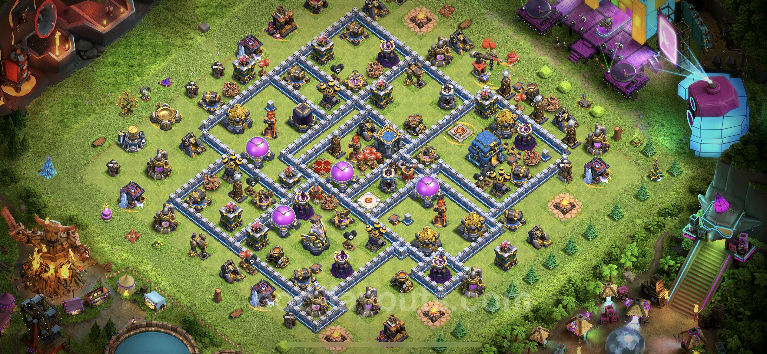 Best Base TH12 With Link Hybrid Anti Everything Town Hall Level 12 Best Base TH12 With Link Hybrid Anti Everything Town Hall Level 12