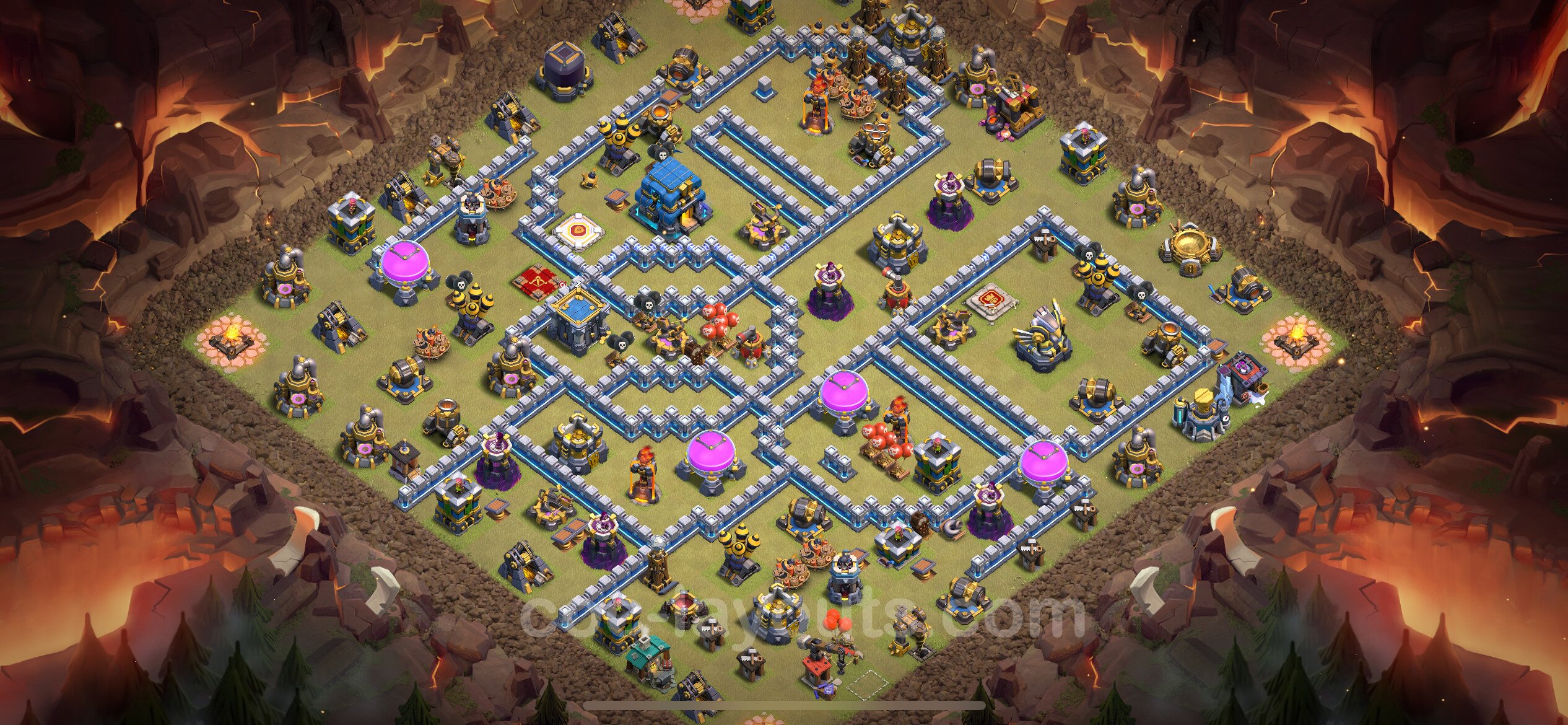 Diseño para Guerra Ayuntamiento nivel 12 Copiar, Anti Aire / Electro ...