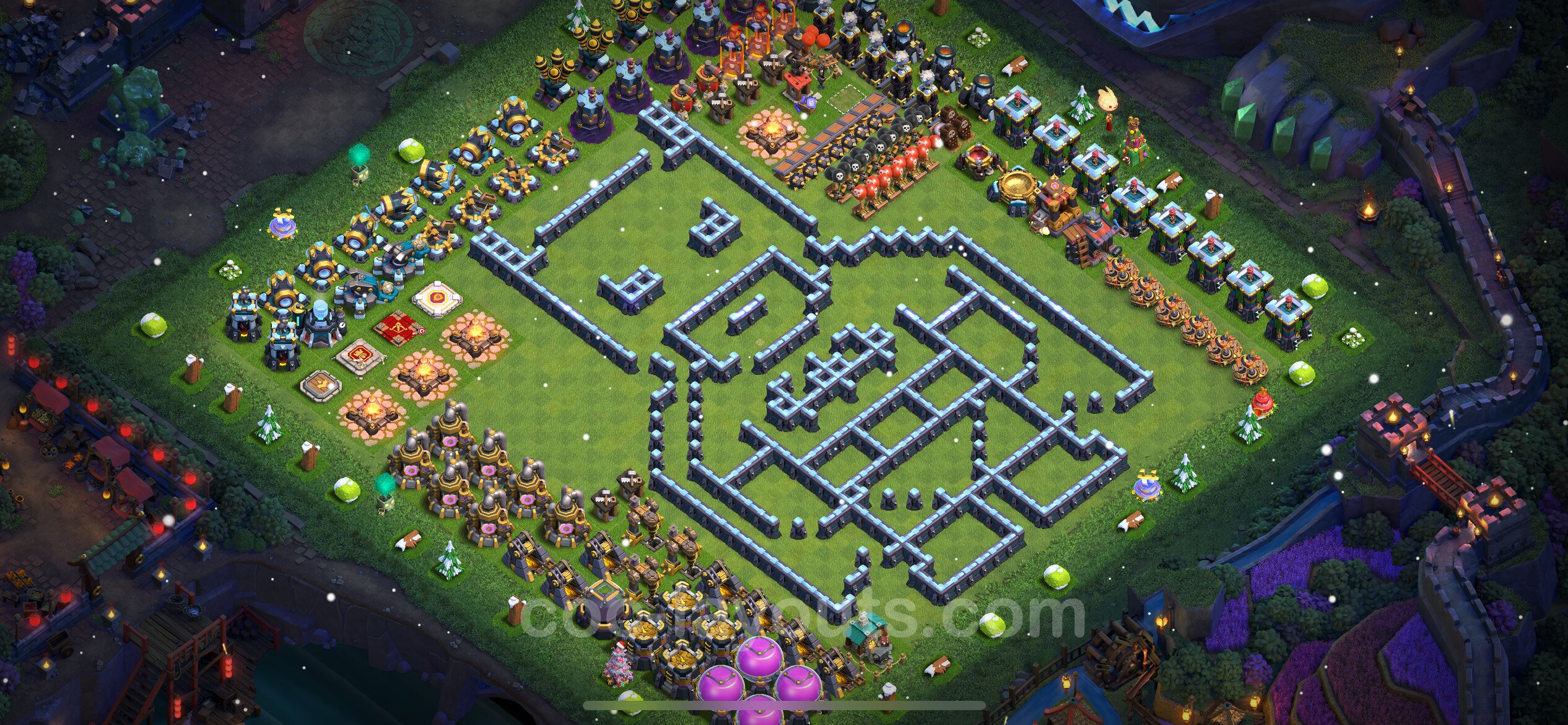 Best Funny Troll Base TH13 with Link 2023 - Town Hall Level 13 Art Base ...