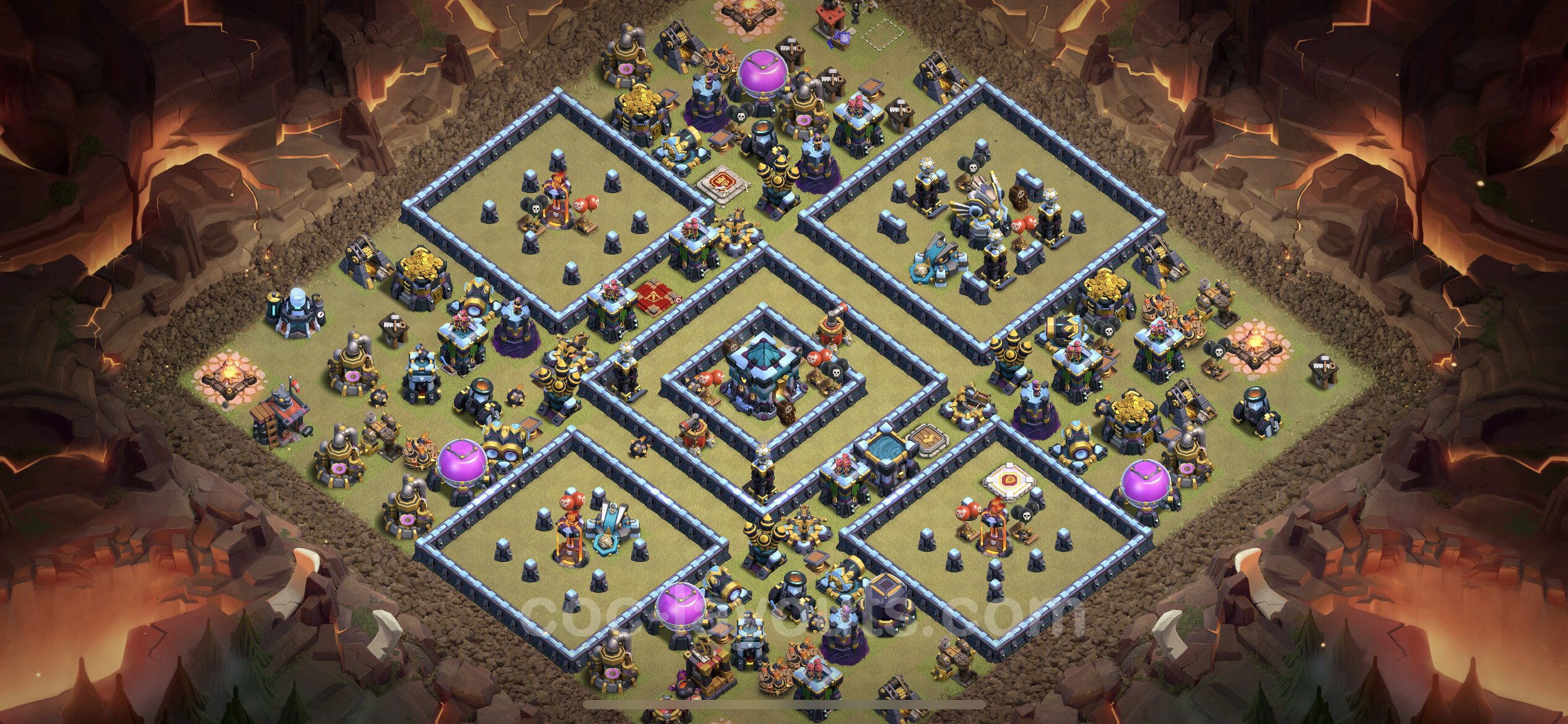 Best Anti 3 Stars War Base TH13 With Link Anti Air Electro Dragon Best Anti 3 Stars War Base TH13 With Link Anti Air Electro Dragon