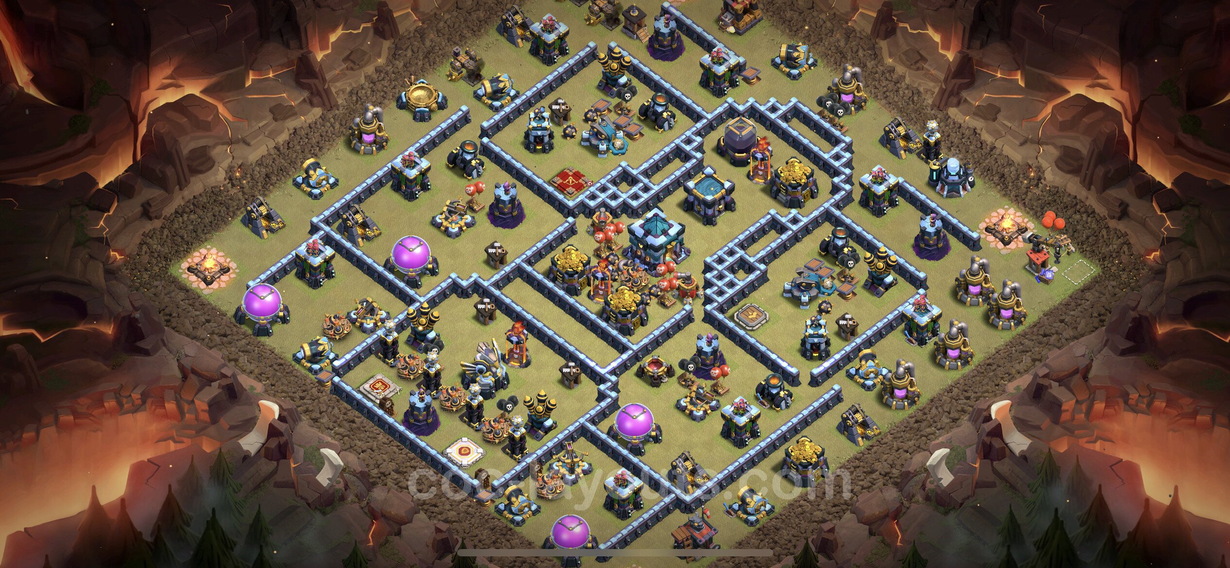 Best Max Levels War Base TH13 With Link Hybrid Town Hall Level 13 Best Max Levels War Base TH13 With Link Hybrid Town Hall Level 13
