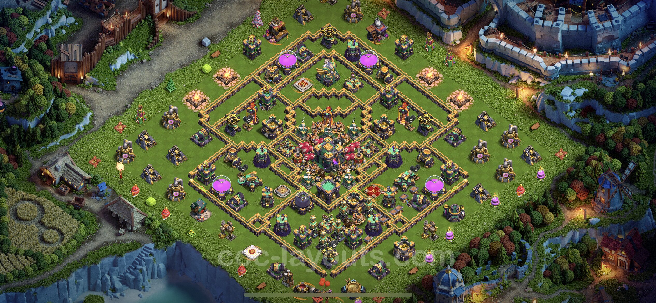Best Anti 3 Stars Base TH14 With Link Hybrid 2023 Town Hall Level 14 Best Anti 3 Stars Base TH14 With Link Hybrid 2023 Town Hall Level 14