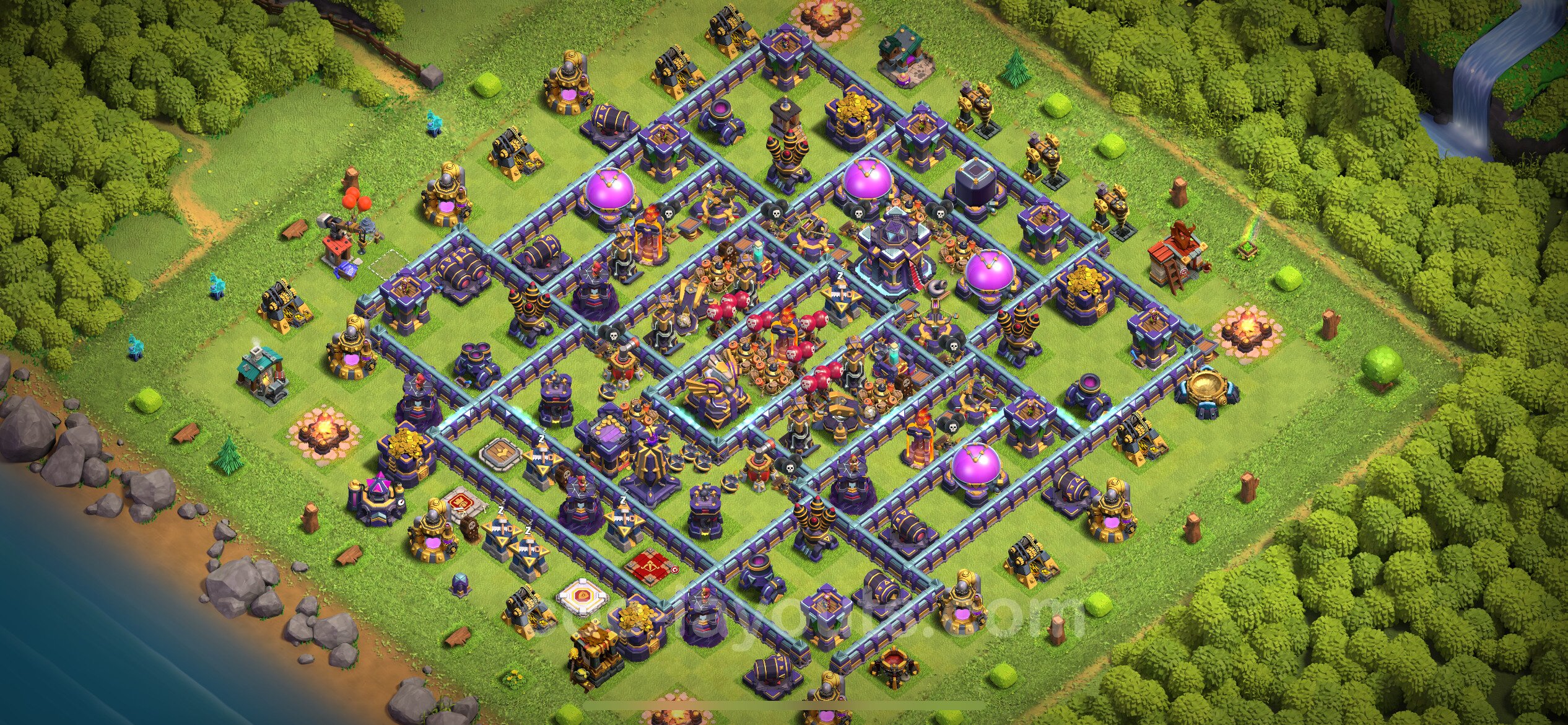 Trophy (Defense) Base TH15 with Link, Legend League - Clash of Clans 2023 - Town Hall Level 15 ...