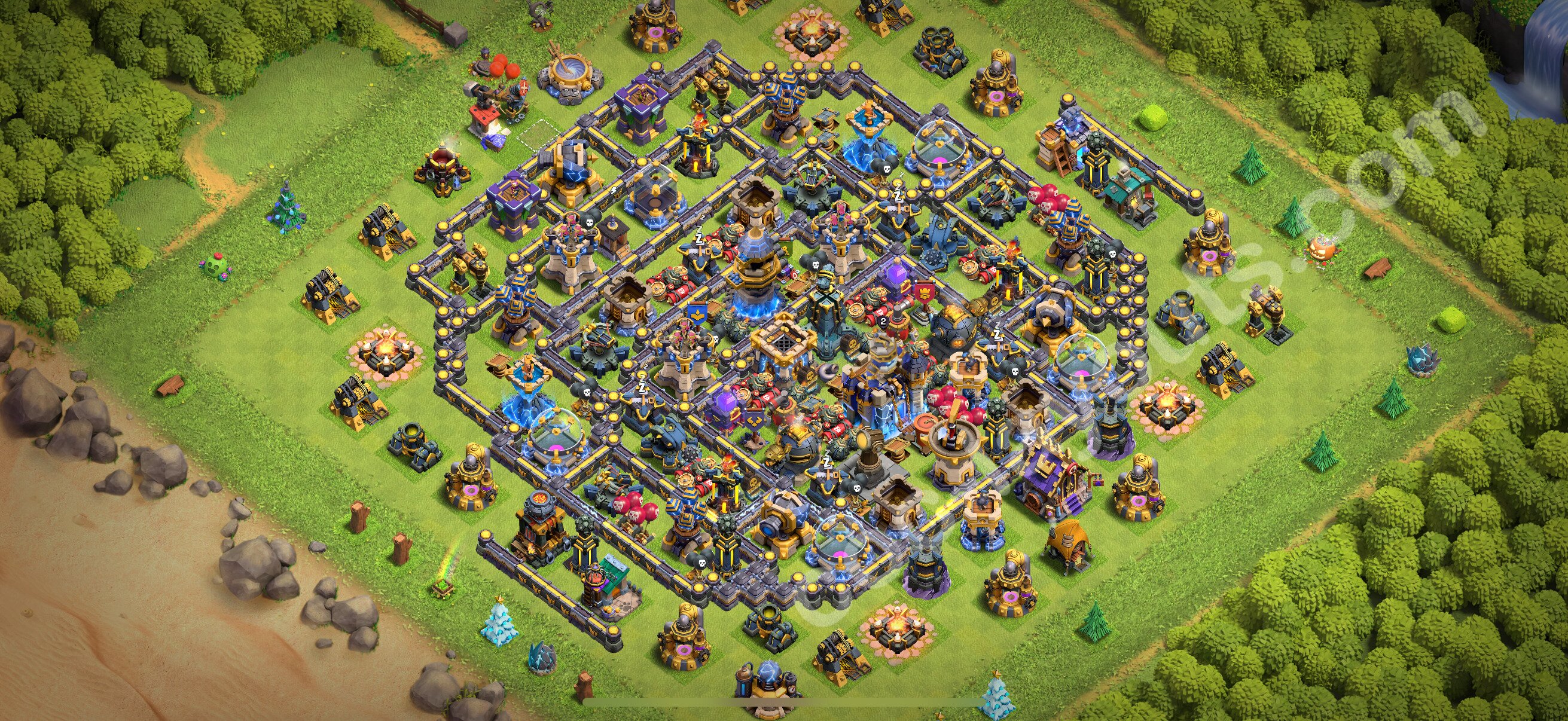 Meilleur Anti 3 Etoiles Base Hôtel de Ville niveau 18 + Lien (Link ...