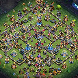 Best Anti 3 Stars War Base TH18 with Link 2025 - Town Hall Level 18 CWL Base Copy - (#22)