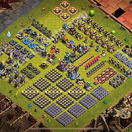 Municipio livello 18 Troll Funny Base + Link - TH18 Disposizione Art ...