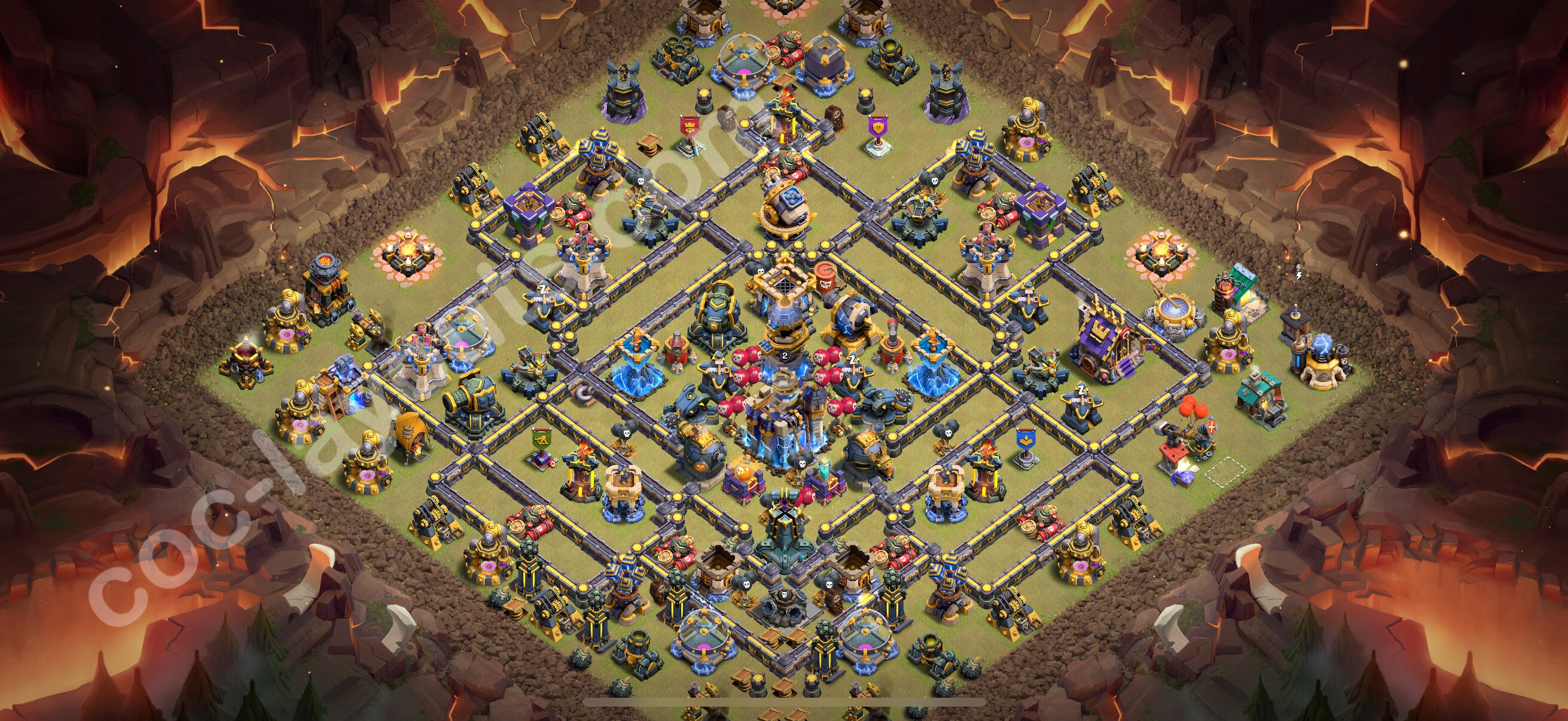 Die Anti 2 Sterne War Base RH18 + Link, Legend League - COC Kriegsbase ...