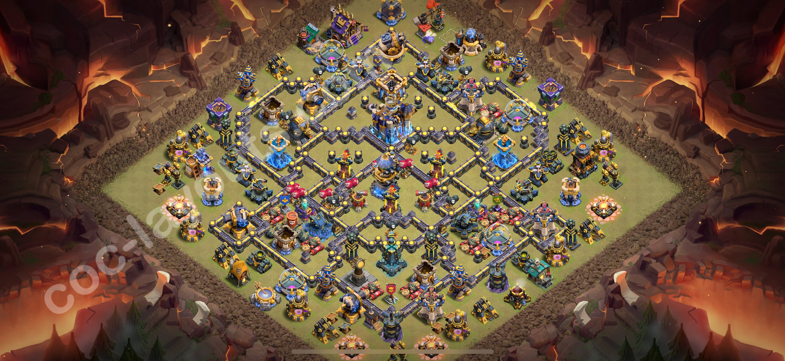 Melhor Layout para Guerra CV18 com link - COC Clash of Clans 2026 ...