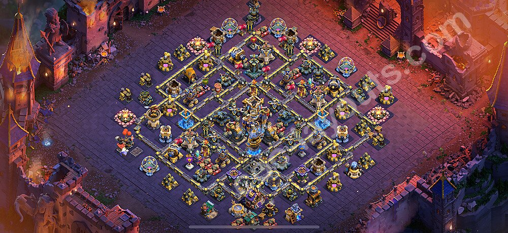 Diseño para Guerra Anti 2 Estrellas Ayuntamiento nivel 18 Copiar, Anti ...