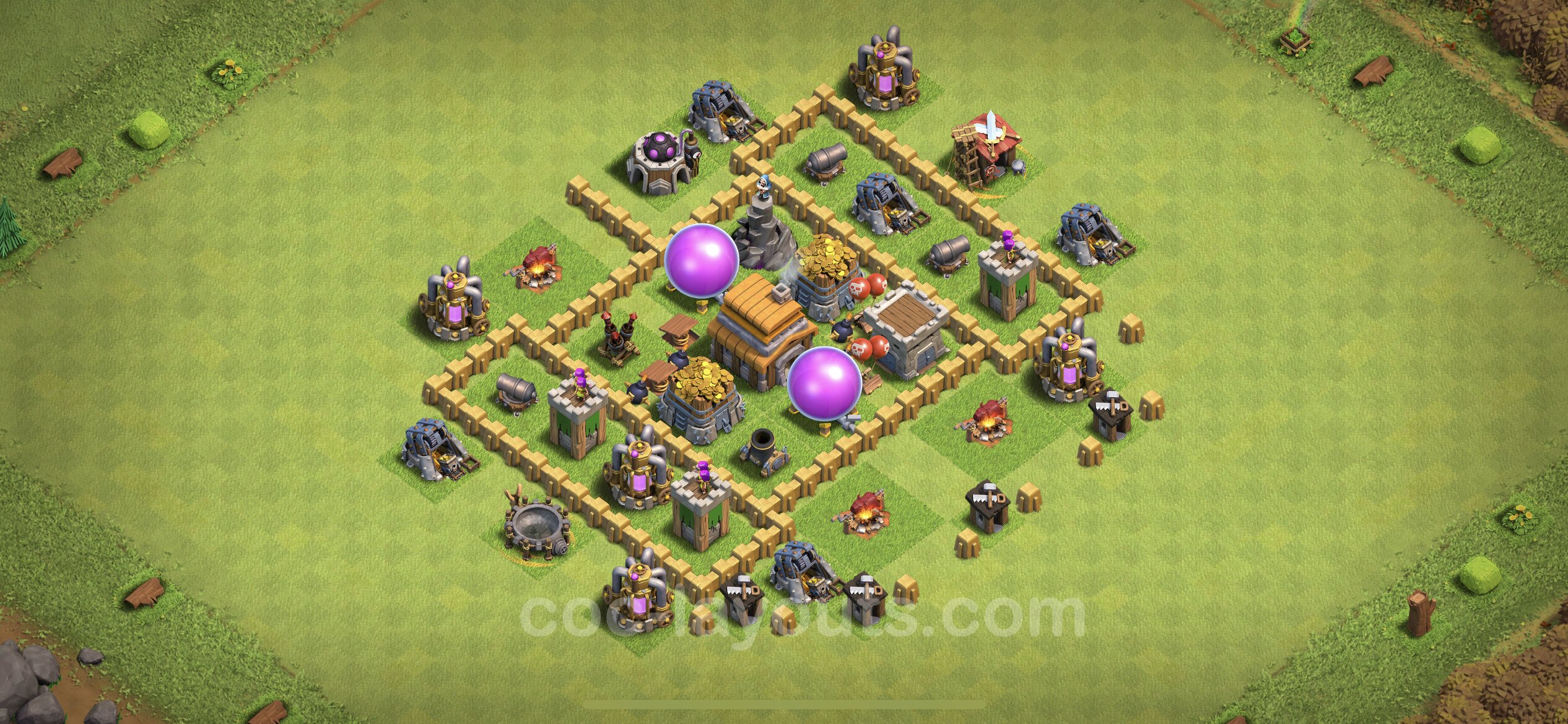 Farming Base TH5 Max Levels with Link, Hybrid - Town Hall Level 5 Base ...