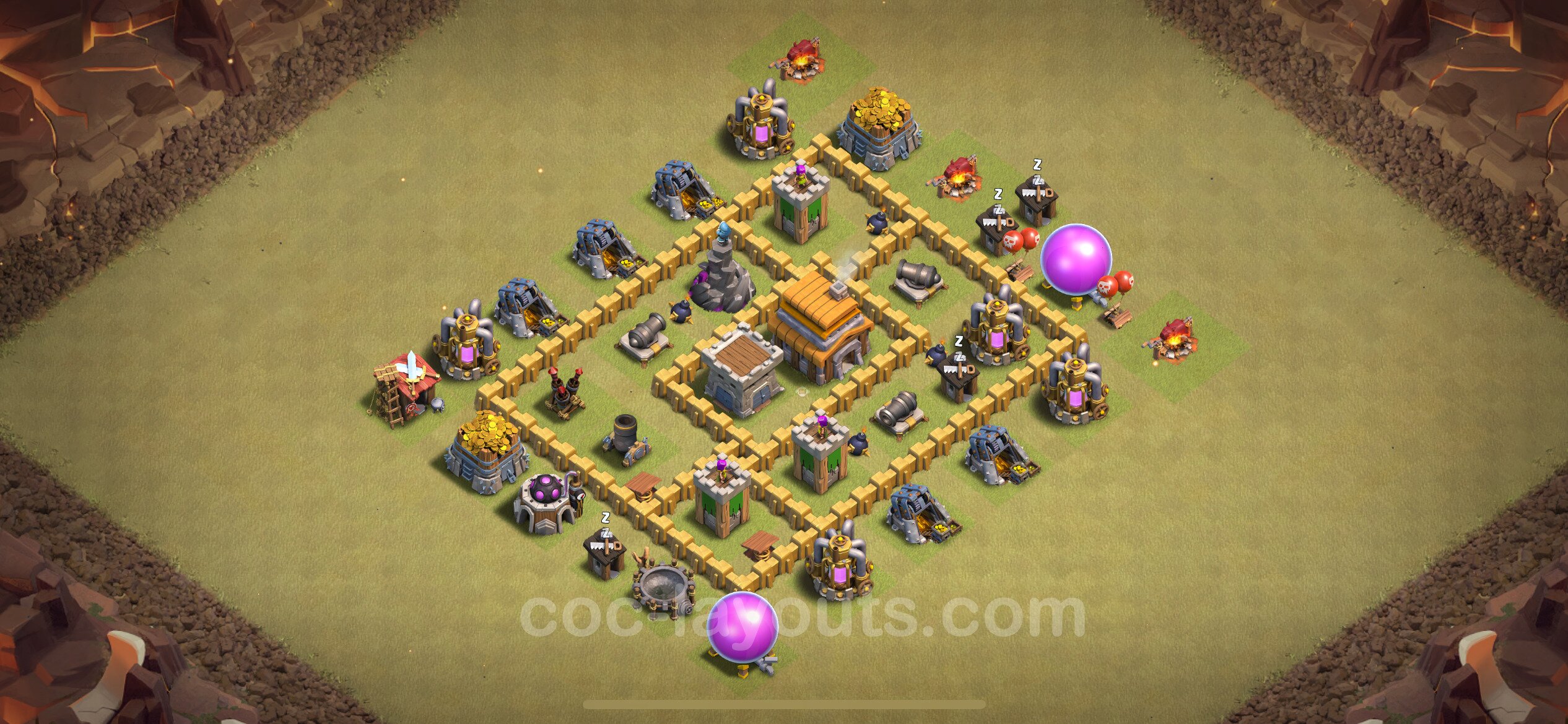 Best Anti 3 Stars War Base TH5 With Link Town Hall Level 5 CWL Base Best Anti 3 Stars War Base TH5 With Link Town Hall Level 5 CWL Base