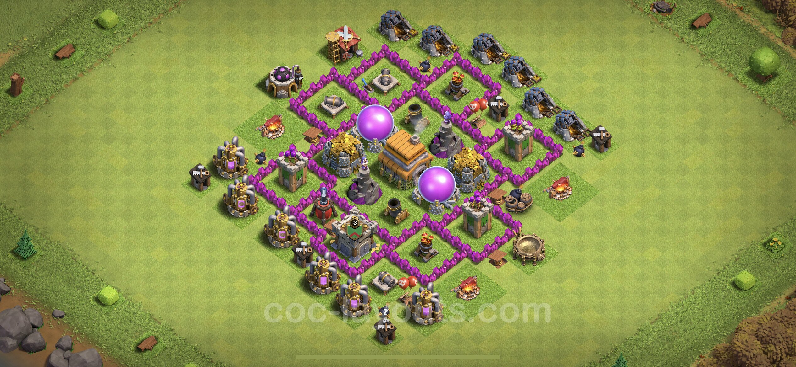 Farming Base TH6 With Link Anti 3 Stars Anti Everything Clash Of Farming Base TH6 With Link Anti 3 Stars Anti Everything Clash Of