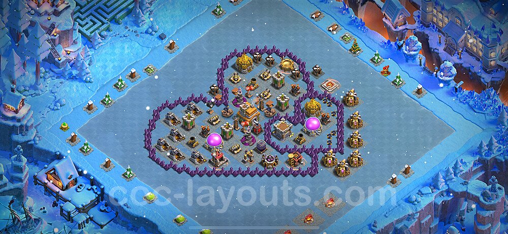 Best Funny Troll Base TH7 with Link 2023 - Town Hall Level 7 Art Base ...