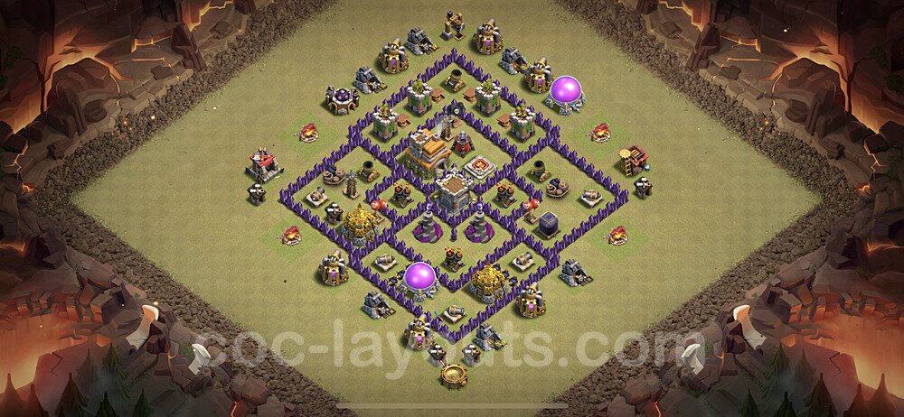 Best War Base TH7 with Link, Anti Everything - Town Hall Level 7 CWL ...