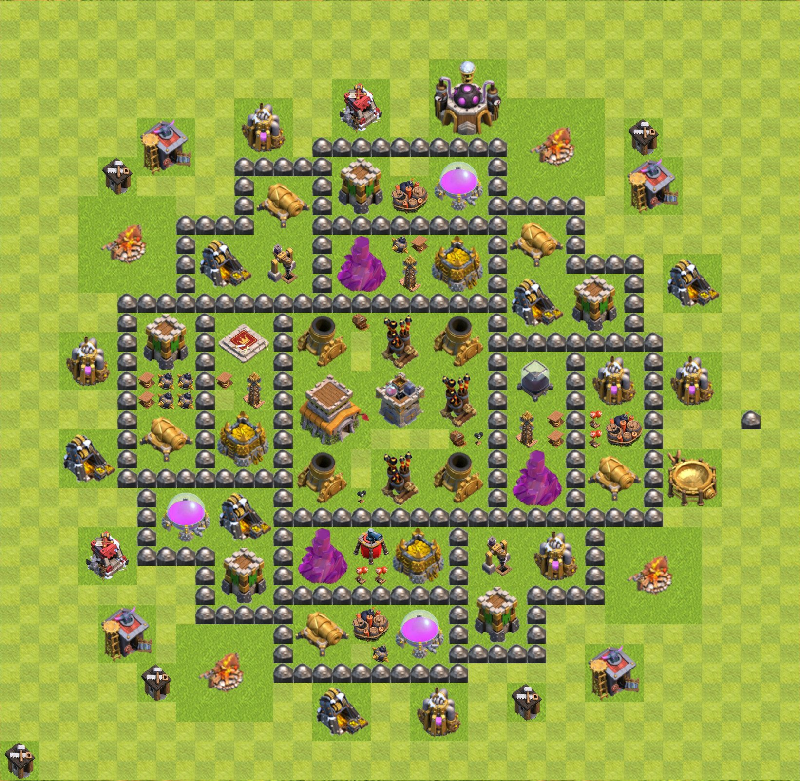 Trophy Defense Base TH8 Clash Of Clans Town Hall Level 8 Base 64 