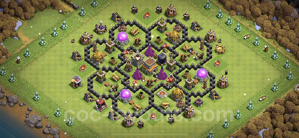 Farming Base TH8 Max Levels with Link, Anti 3 Stars, Anti Everything ...