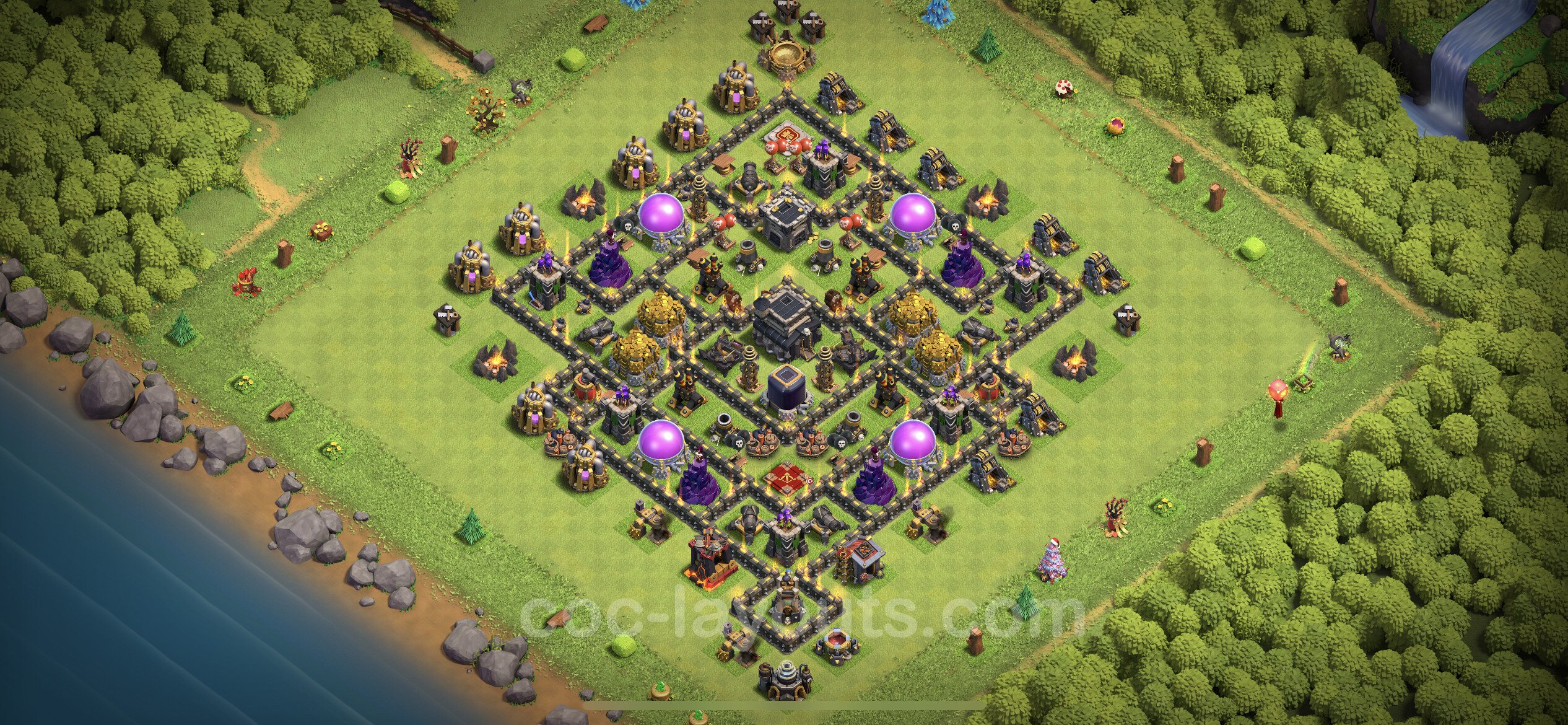Diseño Ayuntamiento 9 al Maximo para farming Copiar, Anti Todo, Anti 3 ...